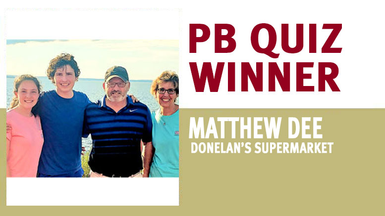 Produce Quiz Winner: MATTHEW DEE - Produce Business