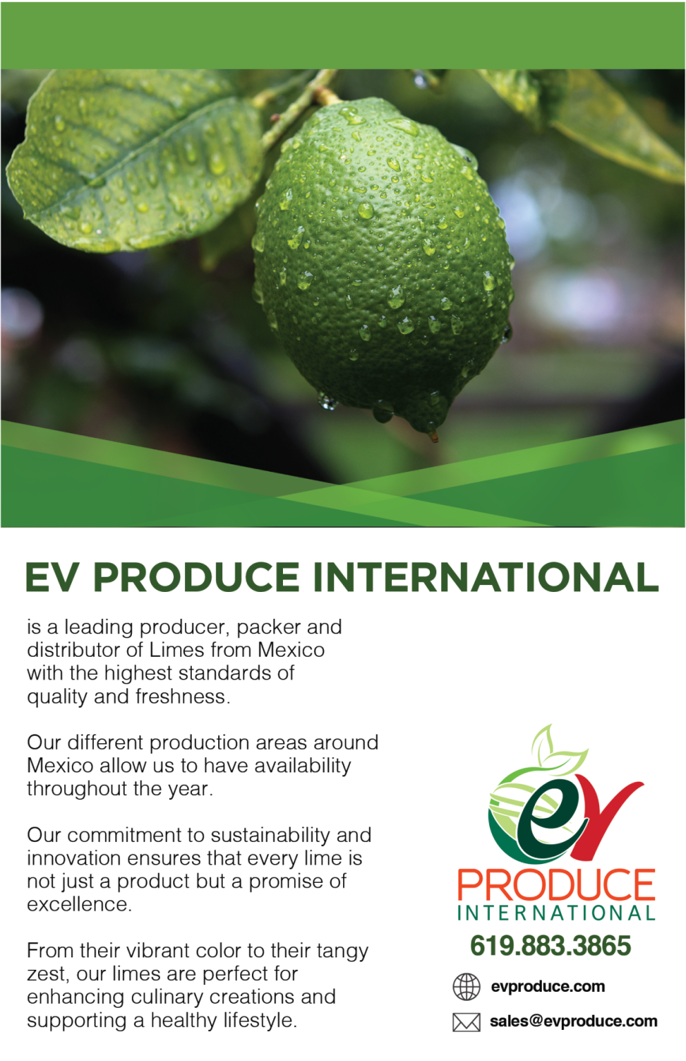 EV PRODUCE INTERNATIONAL introduces new lime packaging for enhanced ...